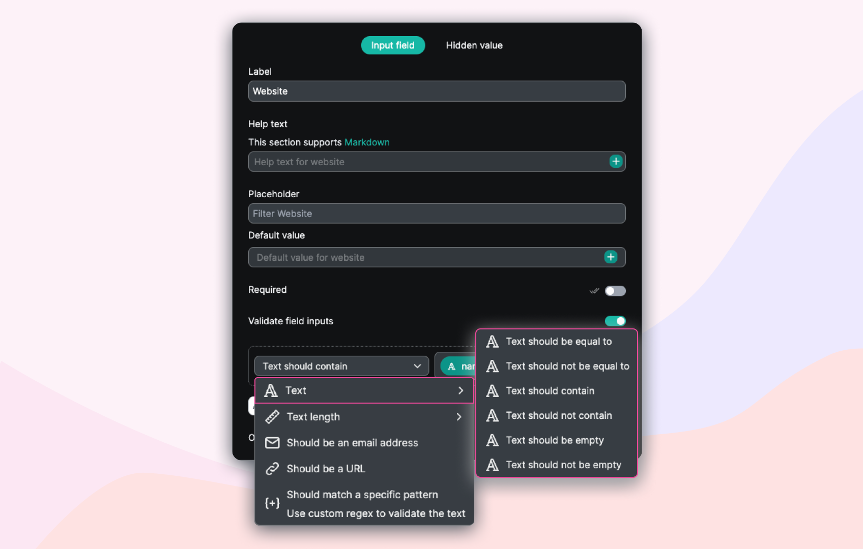 Noloco Product Update - Advanced permission rules & text validation rules