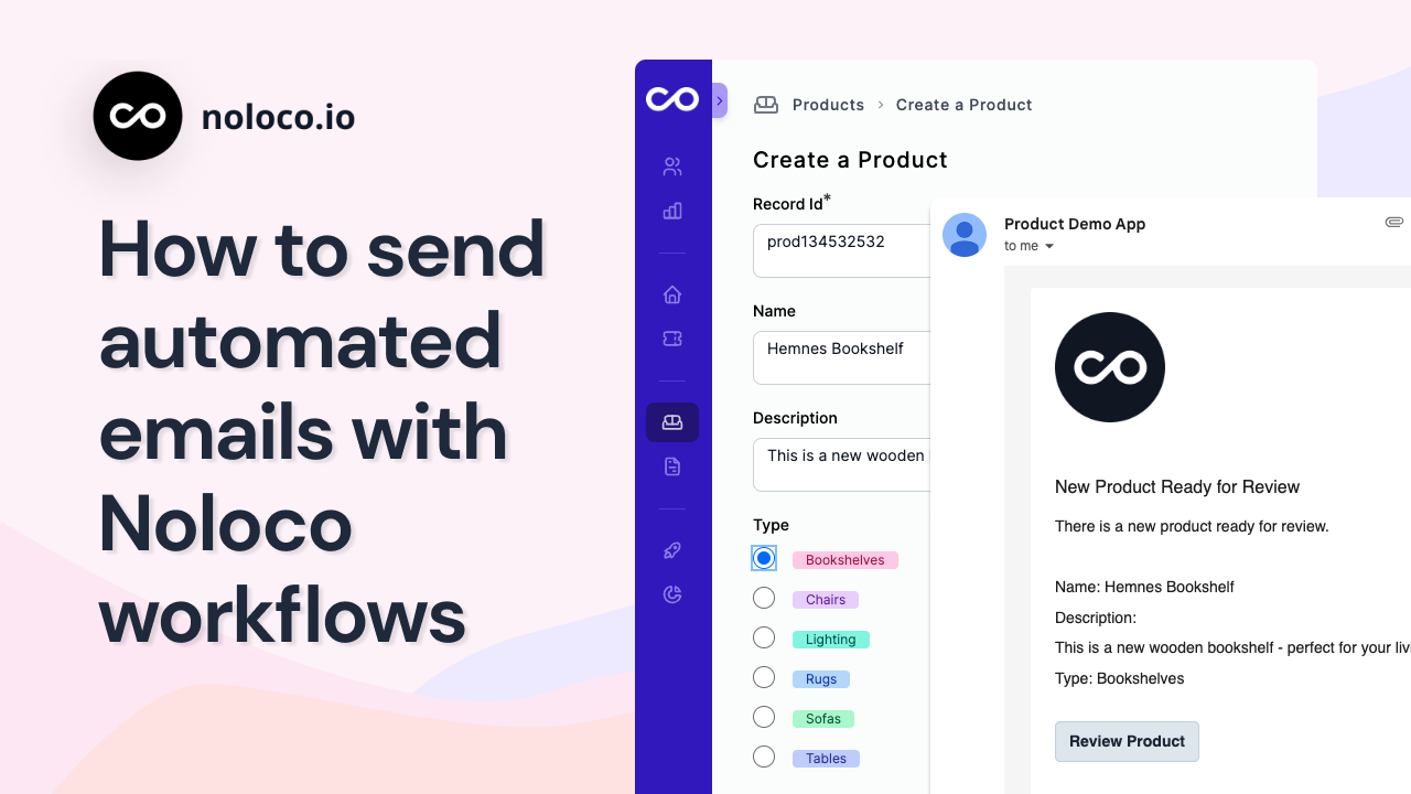 How to send automated emails with Noloco workflows