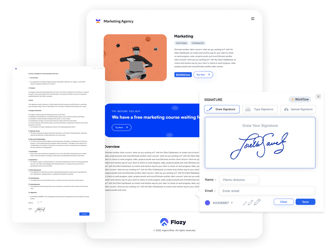 Flozy, a super-app for anyone with clients.