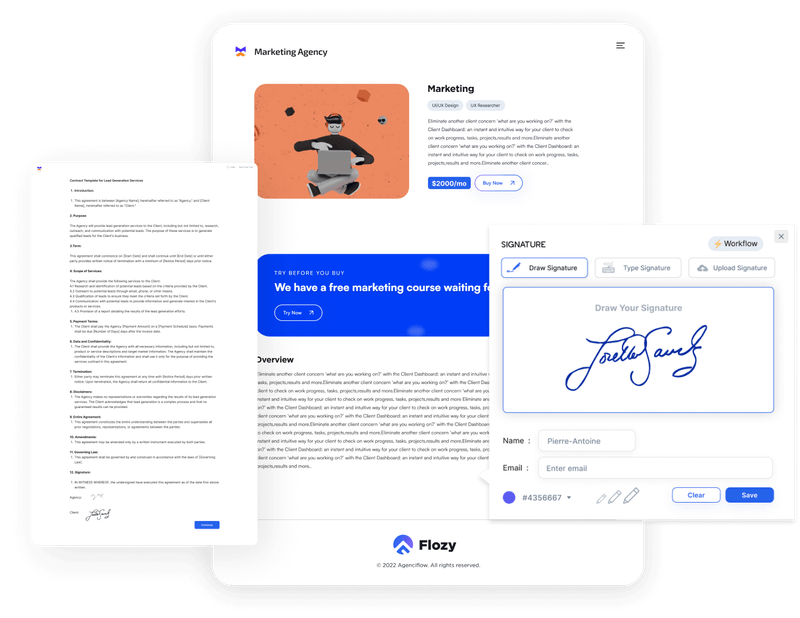 Flozy, a super-app for anyone with clients.