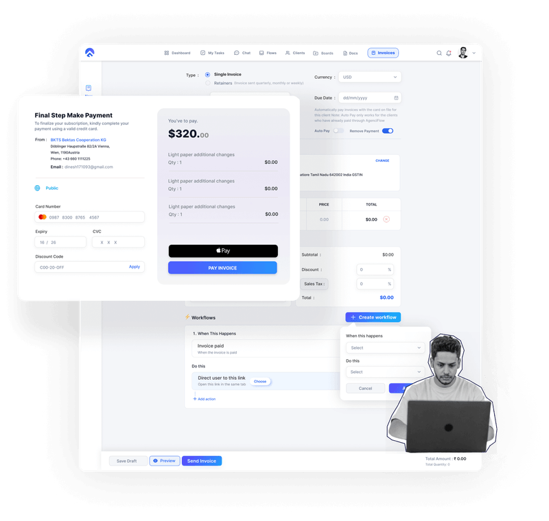 Flozy, a super-app for anyone with clients.