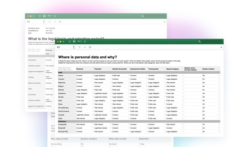 Free data mapping template | Soveren