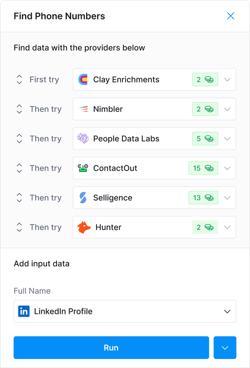 Waterfall data providers to maximize coverage | Clay Waterfall
