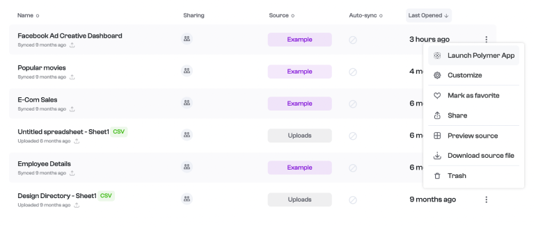 Convert Spreadsheet to Beautiful Web App in Seconds · Polymer