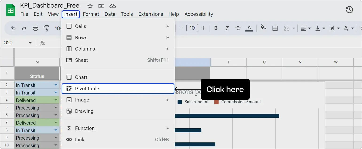 How to Create a KPI Dashboard in Google Sheets - Polymer