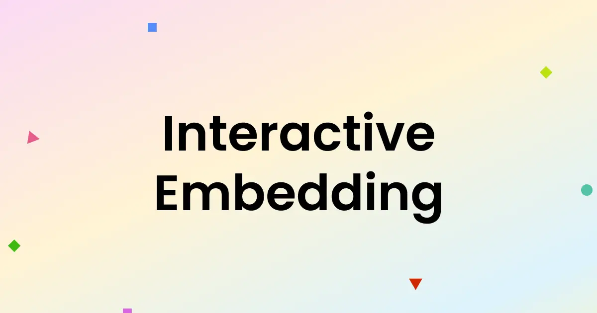 What is Interactive Embedding?