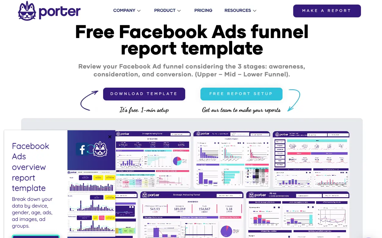 The Best Free Facebook Ads Reporting Templates · Polymer