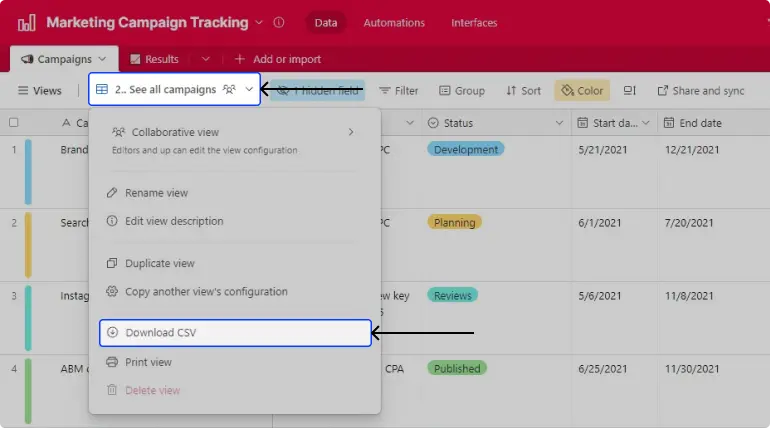How to Export Airtable to Google Sheets (Detailed Guide) · Polymer