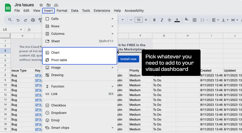 How to Build a Jira Dashboard in Google Sheets · Polymer