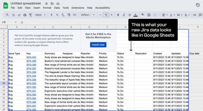 How to Build a Jira Dashboard in Google Sheets · Polymer