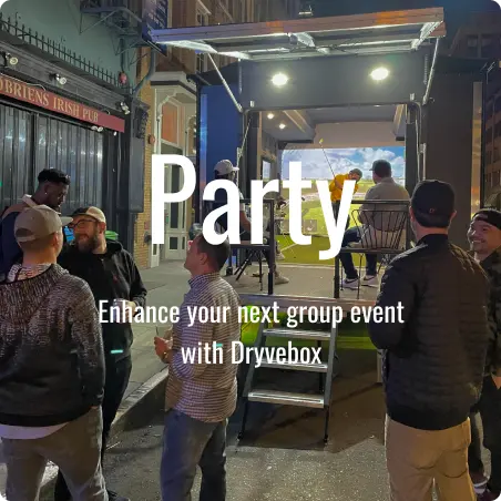 Dryvebox | Mobile Golf Simulator | Events & Rentals