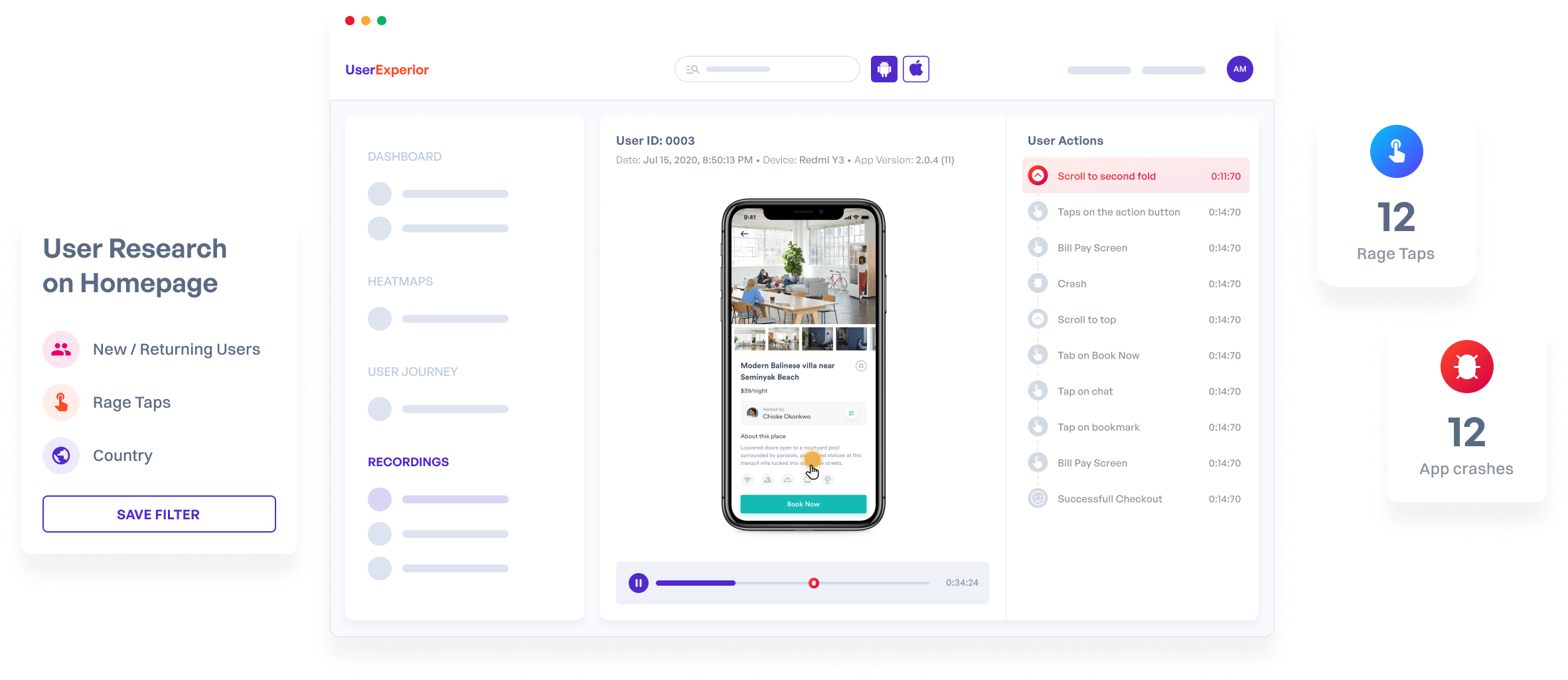 Digital Experience Monitoring for Product, Dev and Support Teams