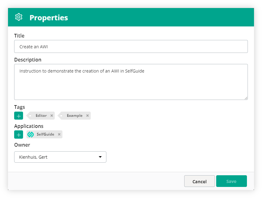 Getting started: Create an Instruction | SelfGuide