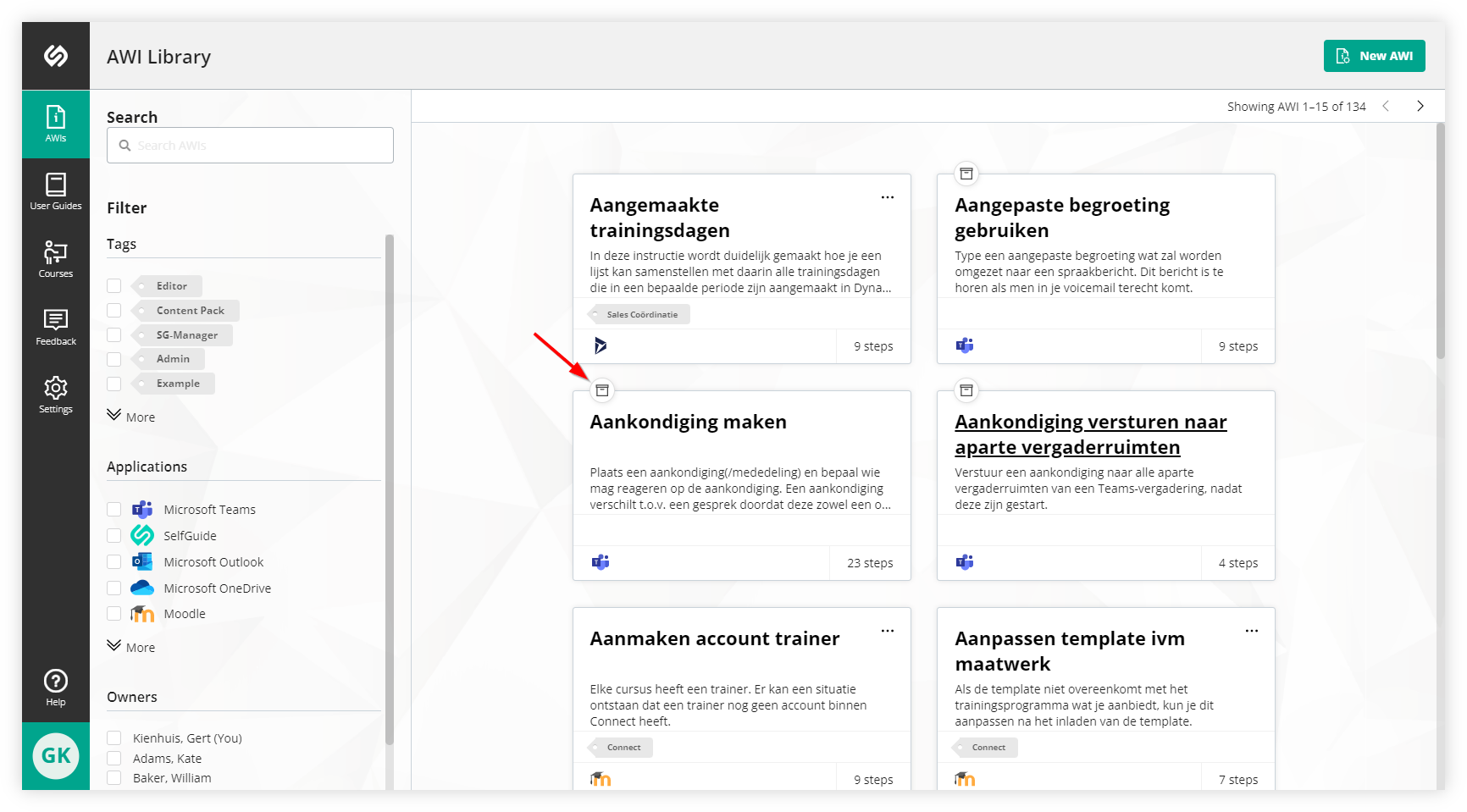 Add content from marketplace | Getting Started | SelfGuide kb