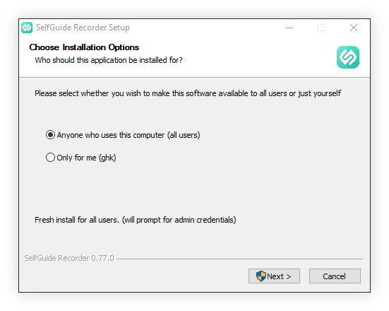 Recorder installation | Getting Started | SelfGuide kb