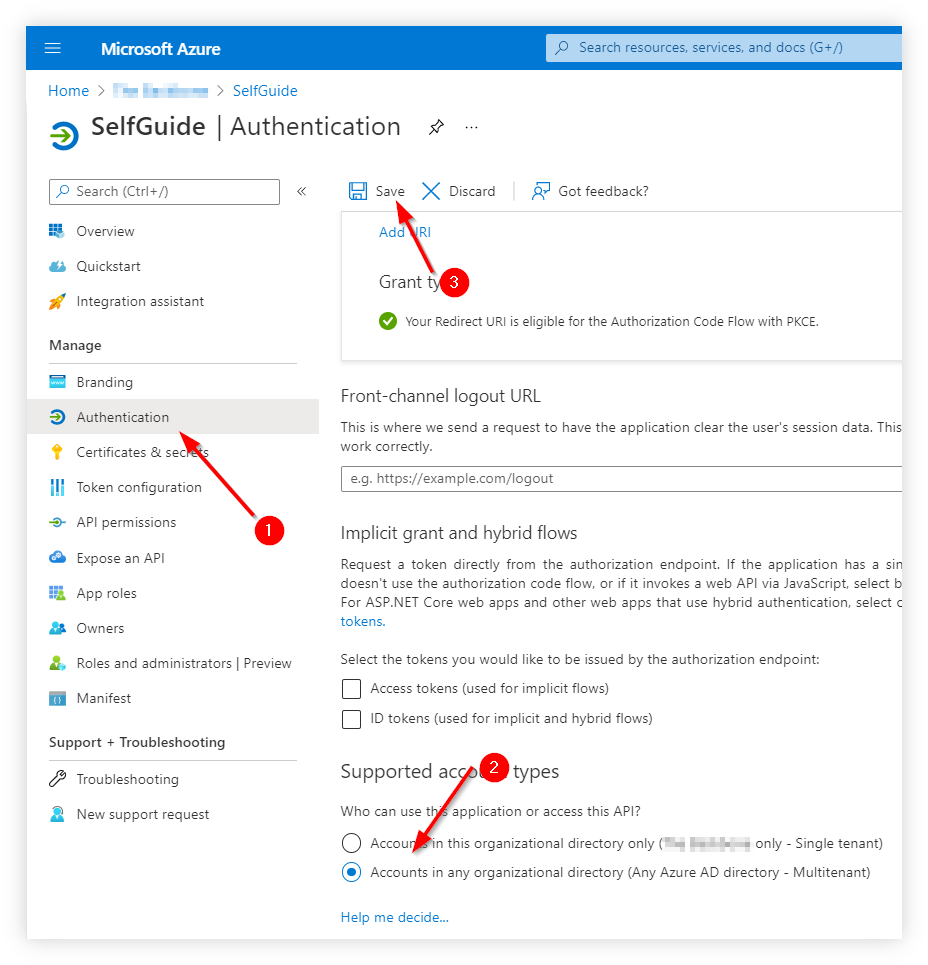Multi-tenant Azure AD integration | Integrations | SelfGuide kb