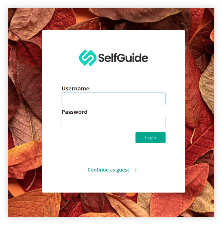 21/09 - Guest access | Releases | SelfGuide kb