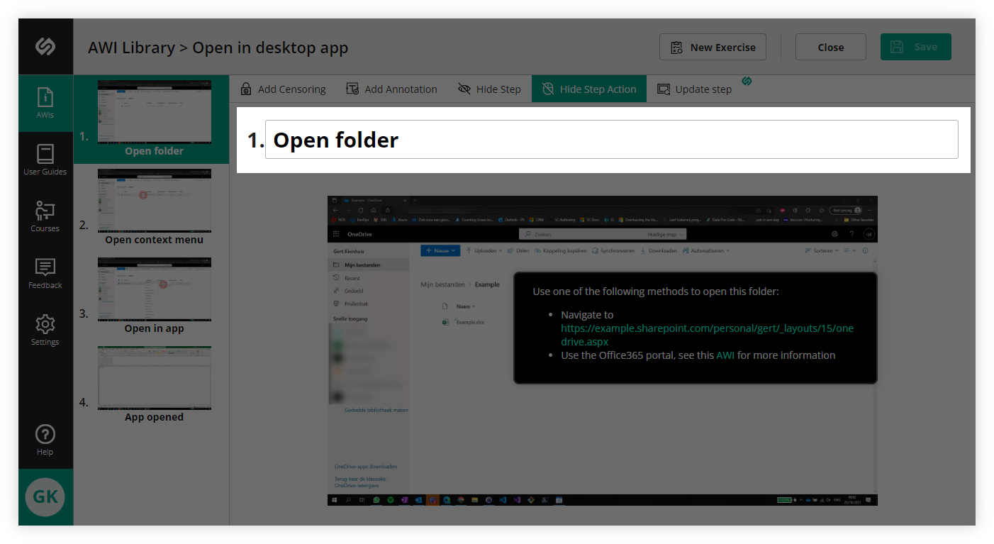 14/11 - List view in AWI Library | Releases | SelfGuide kb