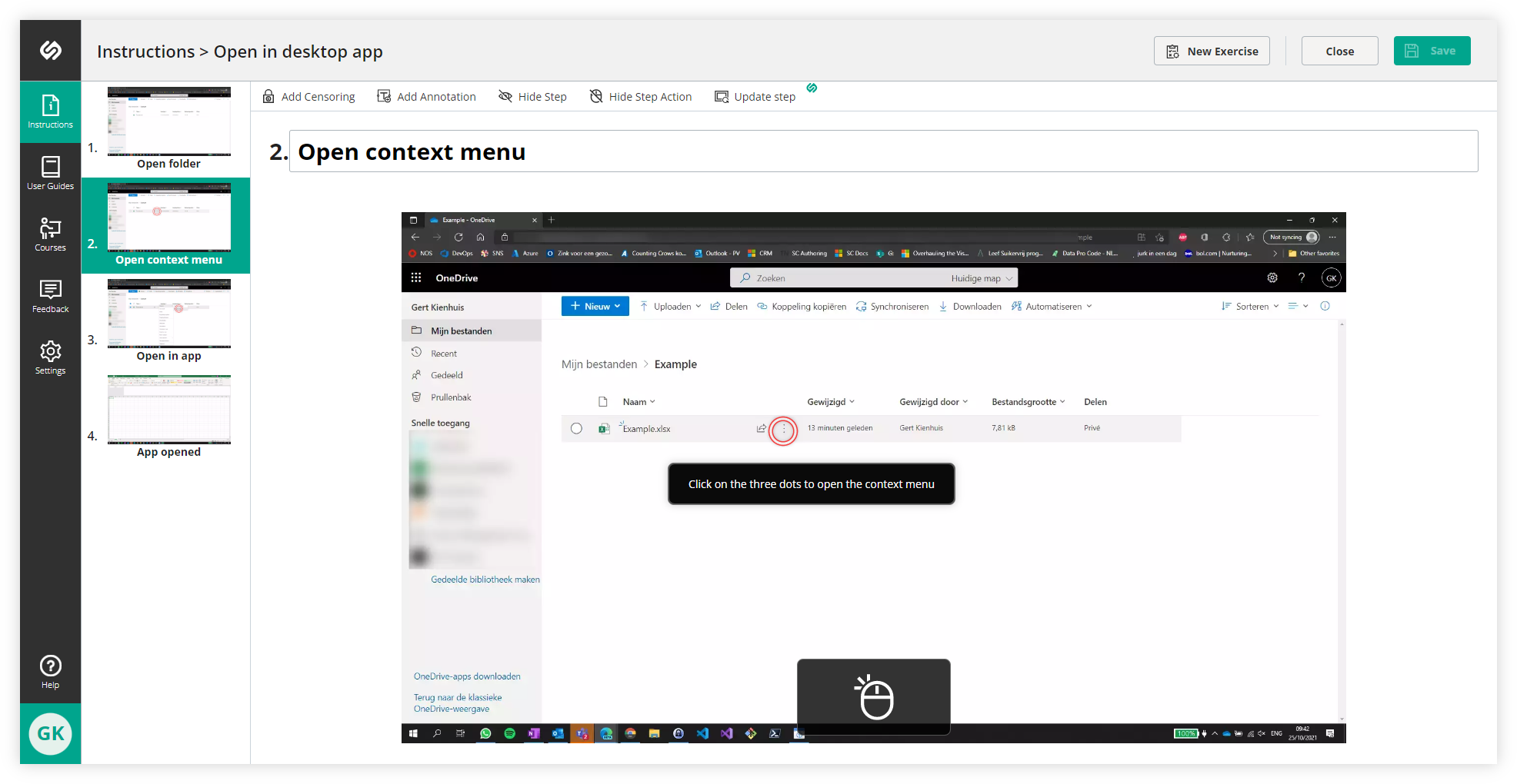 Create an Instruction | Getting Started | SelfGuide kb