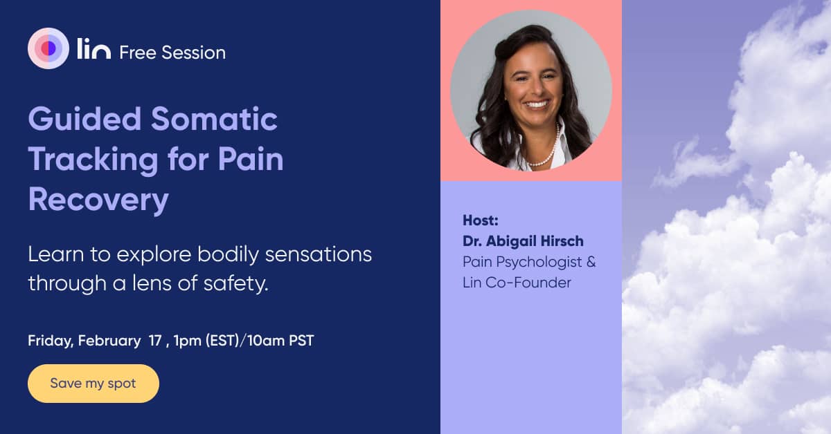Guided Somatic Tracking for Pain Recovery | Lin.health