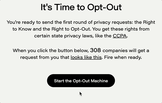 The Opt-Out Machine