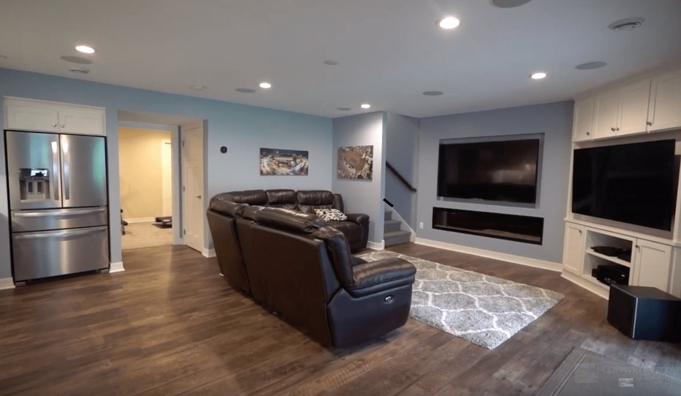 Wintertime in Your Finished Basement | Country Creek Builders