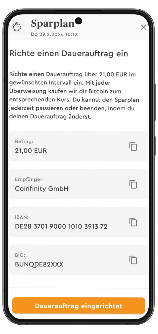 Langfristig in Bitcoin investieren mit dem Sparplan
