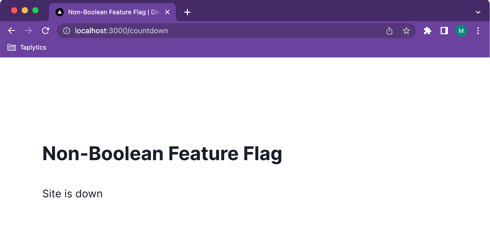 Using Non-Boolean Feature Flags