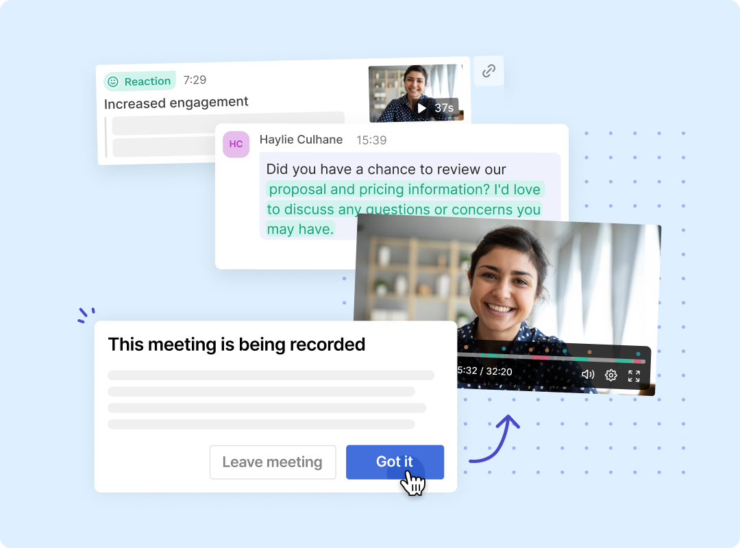 Meeting Summaries, Transcript, Video Playback, and Real-Time Insights ...
