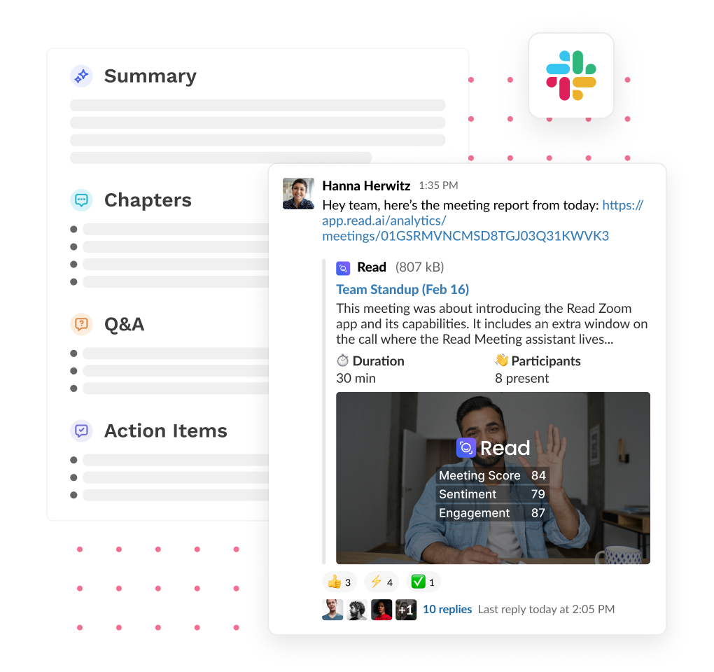 Slack Summaries and Meeting Reports | Read
