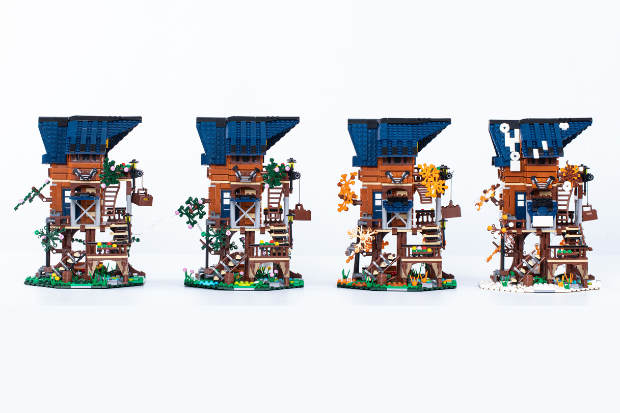 Four Season Story Tree Shack | CaDA Bricks