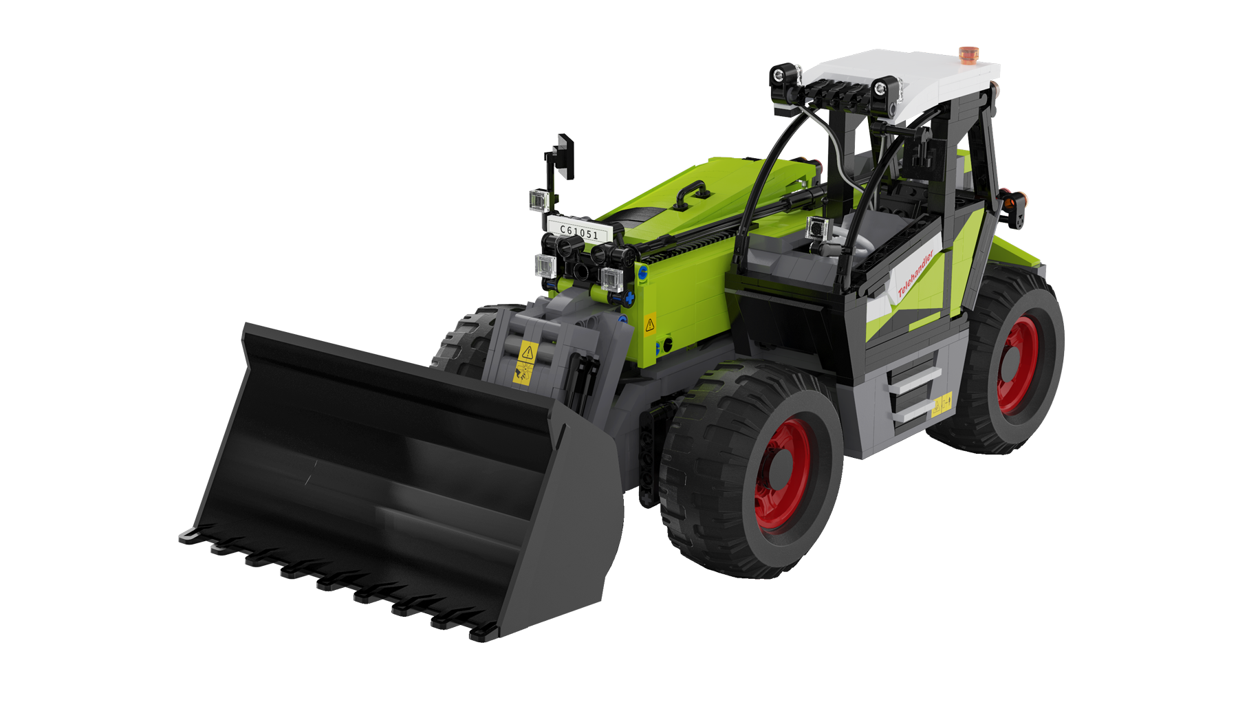 Moc Telehandler C61051W | CaDA Bricks