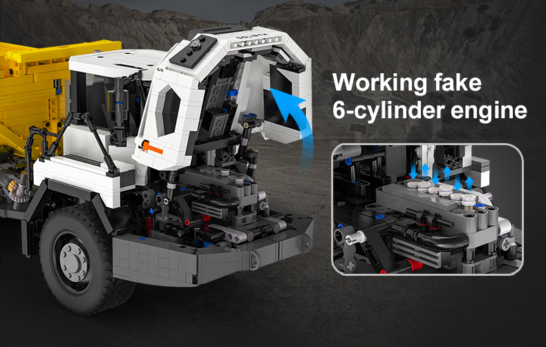 Moc Goliath Dump Truck C61054W | CaDA Bricks