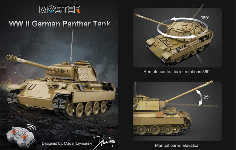 Moc Panther Tank | CaDA Bricks