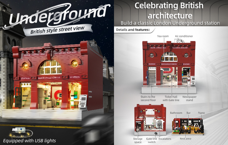 London Underground Station | CaDA Bricks