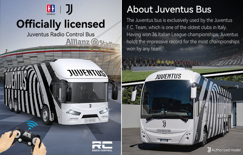 Juventus FC Radio Control Bus | Double E Toys