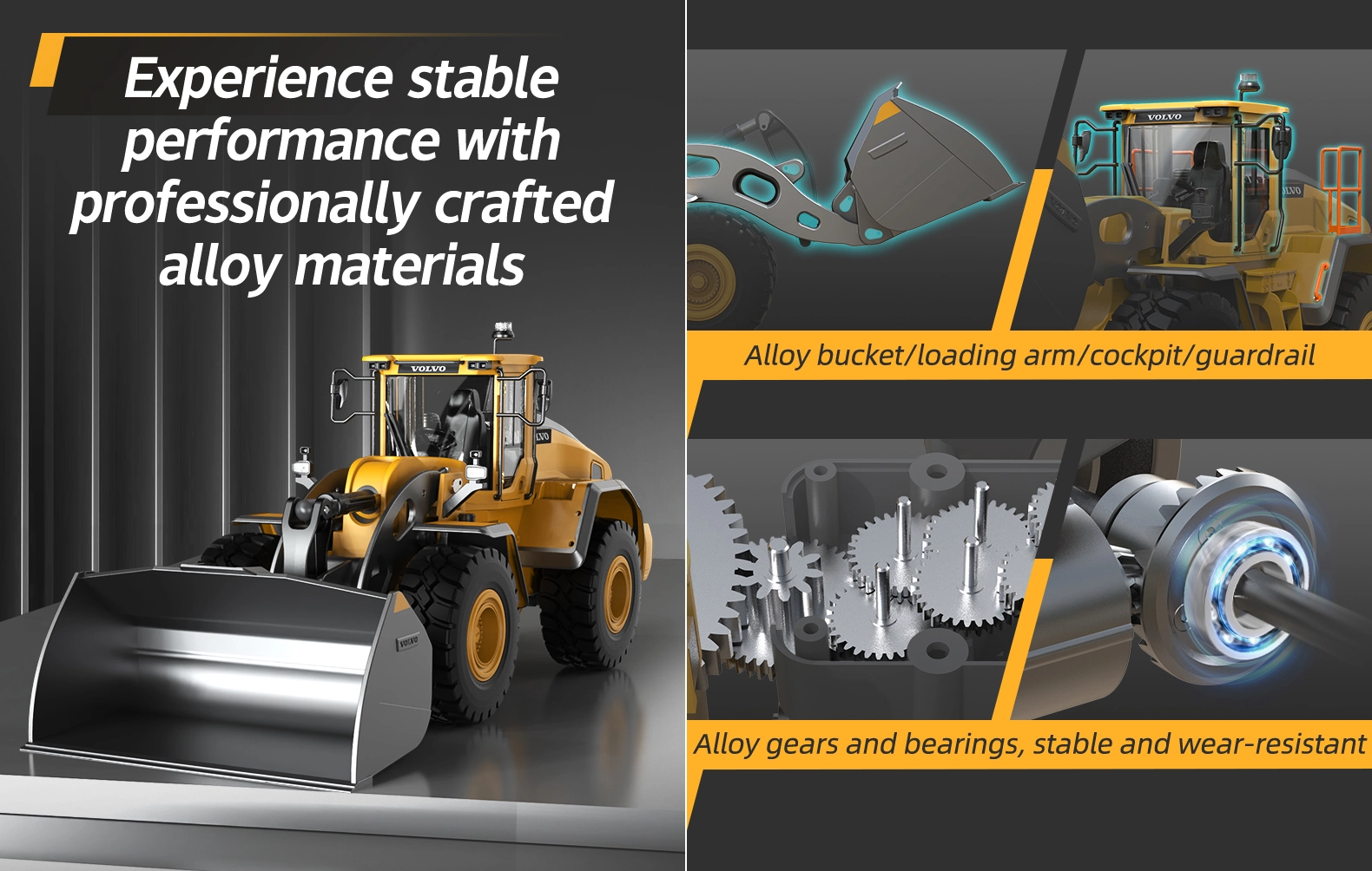 Volvo L260H Remote Control Wheel Loader | Double E Hobby