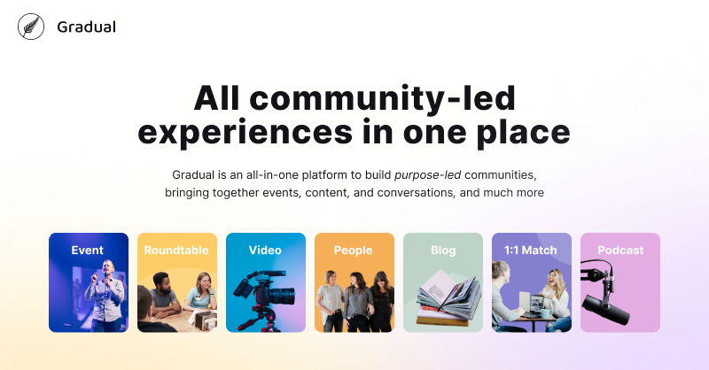 Gradual | All community-led experiences in one place