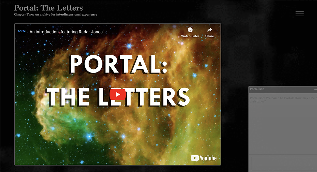 Portal: The Letters | Ellipses […] Journal for Creative Research