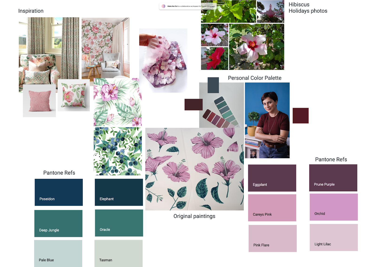 The power of moodboards in creating surface pattern design collections