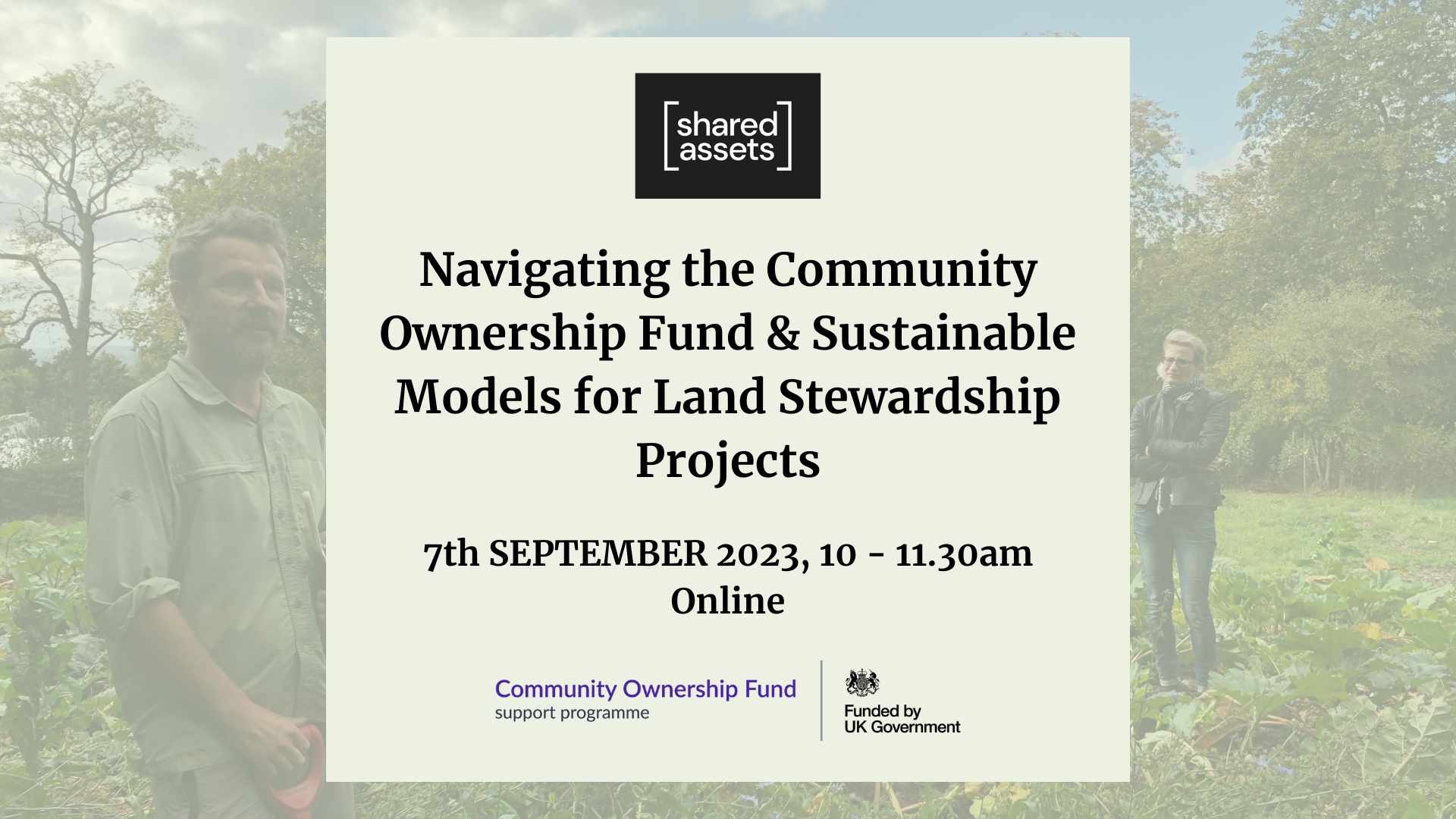 Webinar and Questions on Navigating the Community Ownership Fund