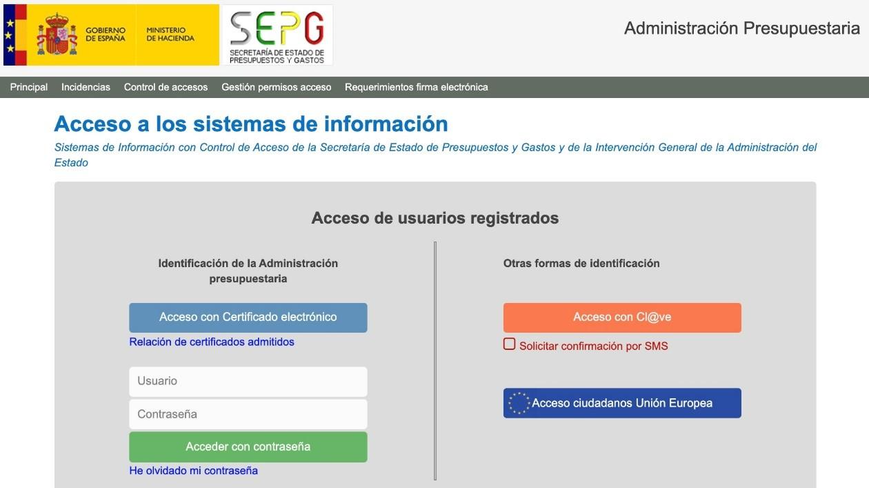CoFFEE-MRR: Plataforma Común de Fondos Europeos, módulo Mecanismo de ...