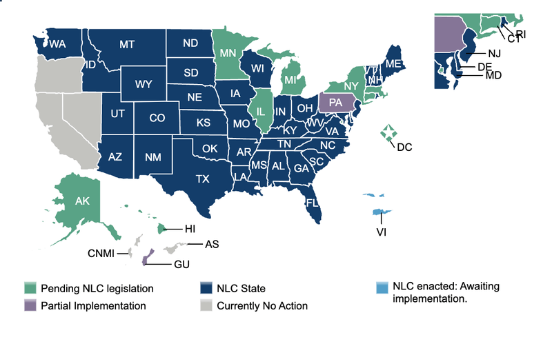 Nursing Compact States Guide 2024 | Trusted Health