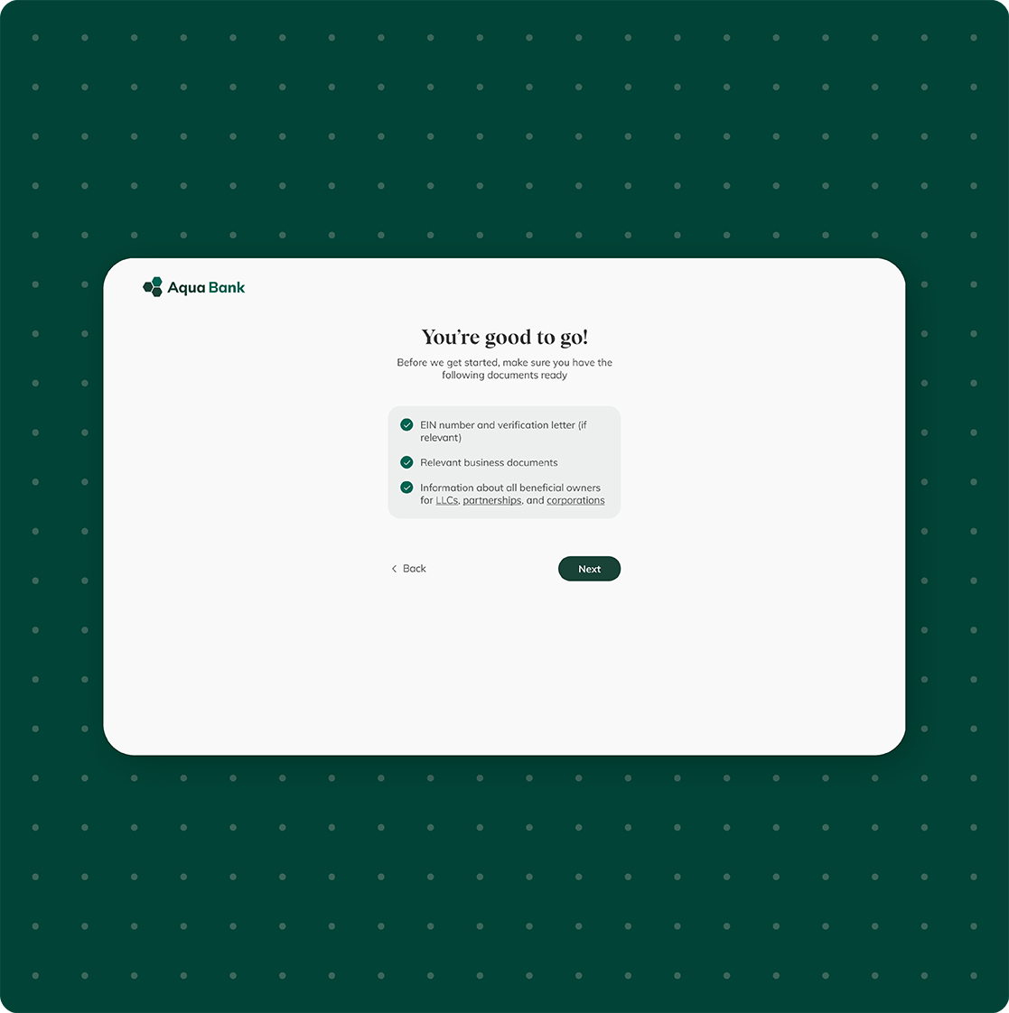 Products - Business Account Opening