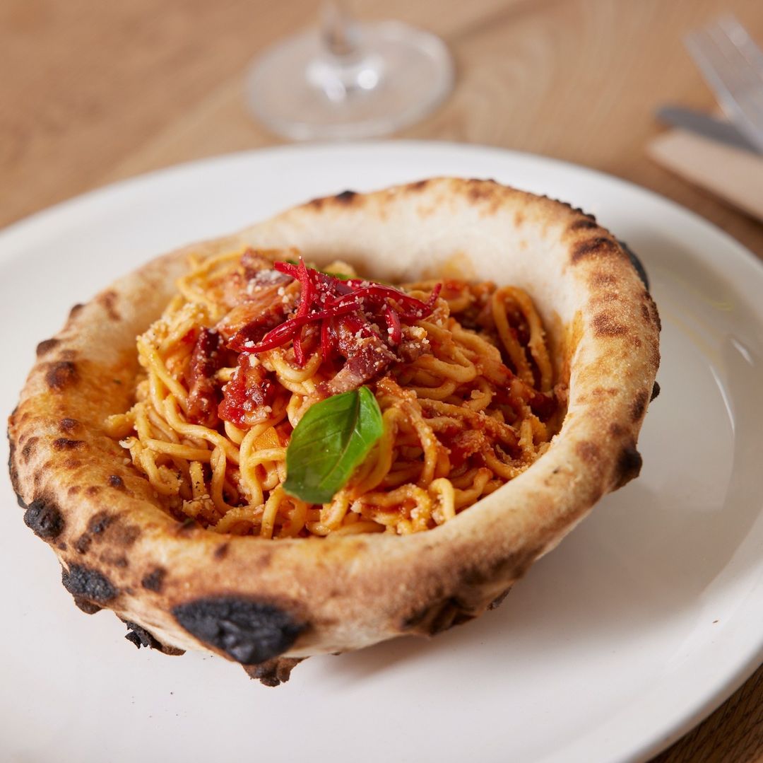 Pasta in a Pizza Bowl - Homemade Pasta Delight at Piccolino Pizza