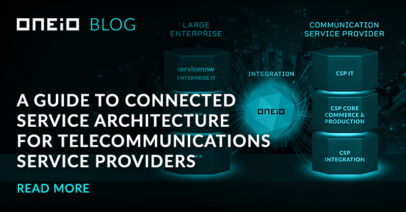 Connected service architecture for telecommunications service providers