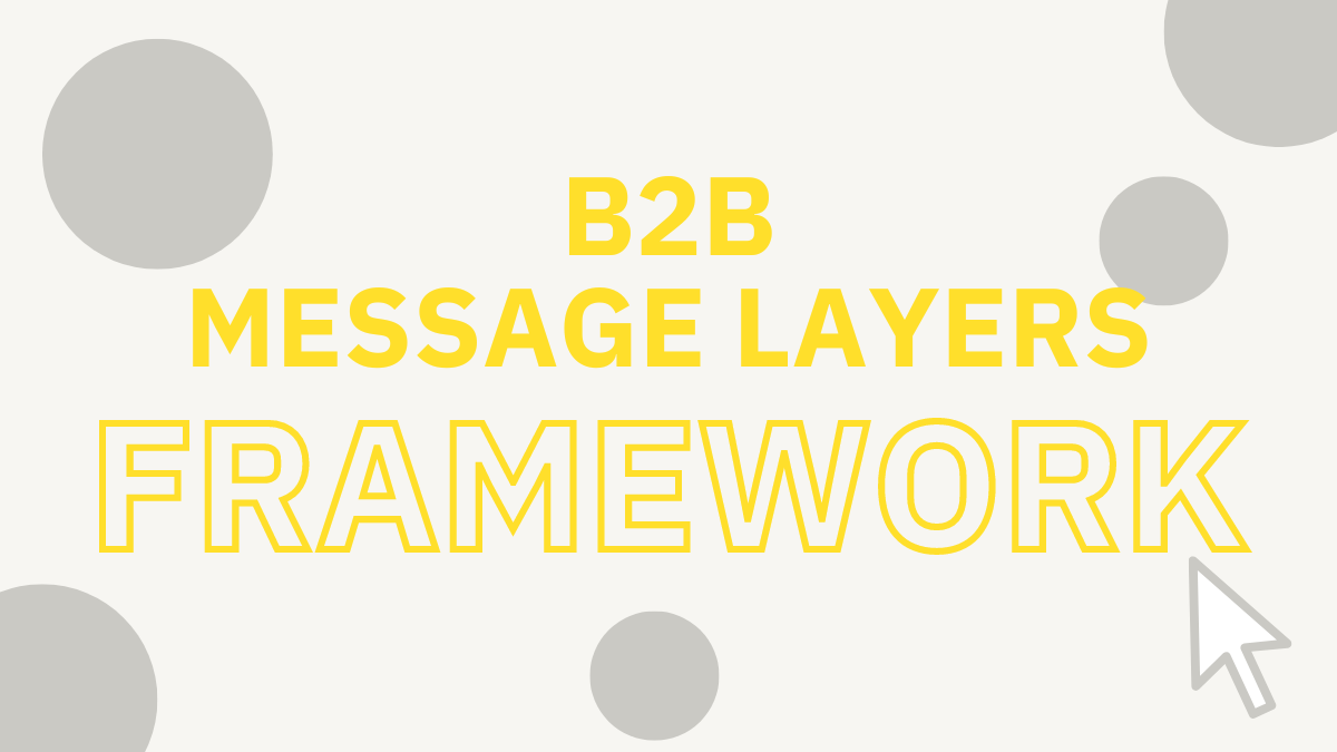 B2B Message Layers Framework by Wynter: Four Steps to Conversion