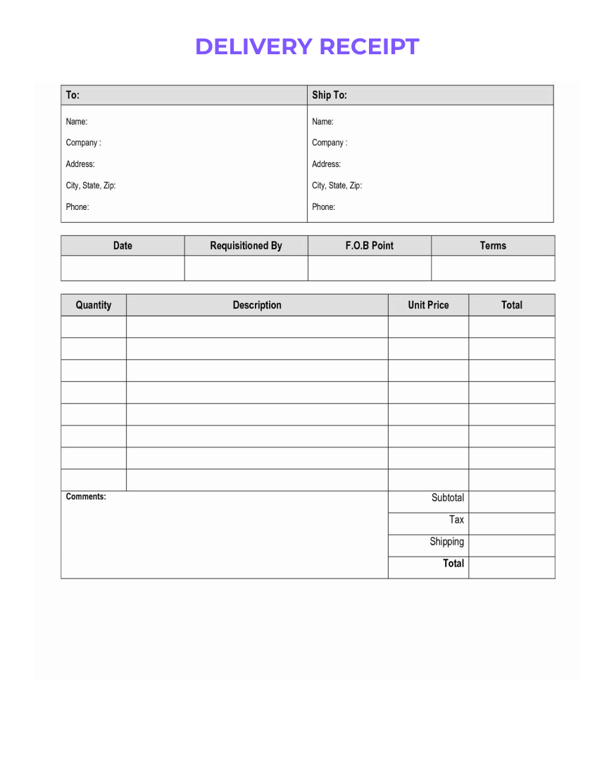 Delivery Receipts Automation | super.AI