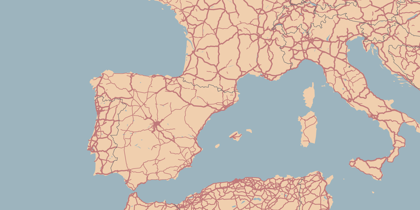 Satelite Map with No Labels - World Map