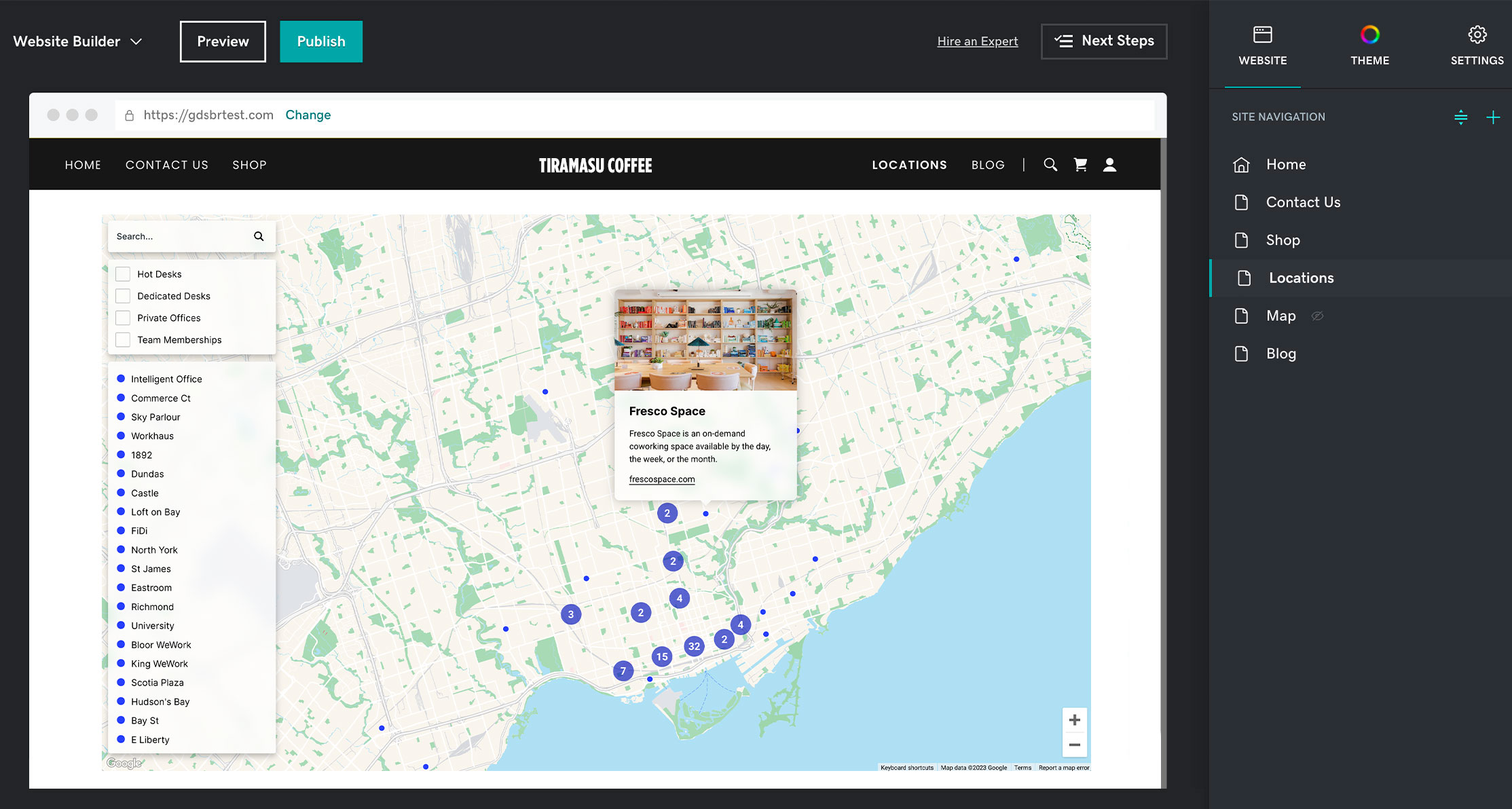 Create Custom Maps for GoDaddy | Atlist